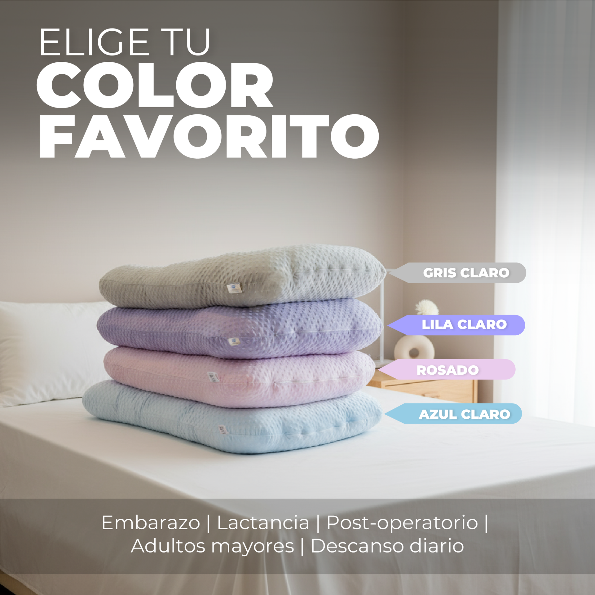 Almohada Ergonómica + Cojin Cervical Obsequio Gratis – Home Commerce